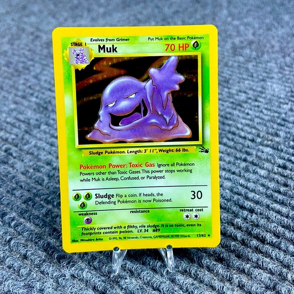 Games | Vintage Holo Rare Muk Pokmon Card | Poshmark
